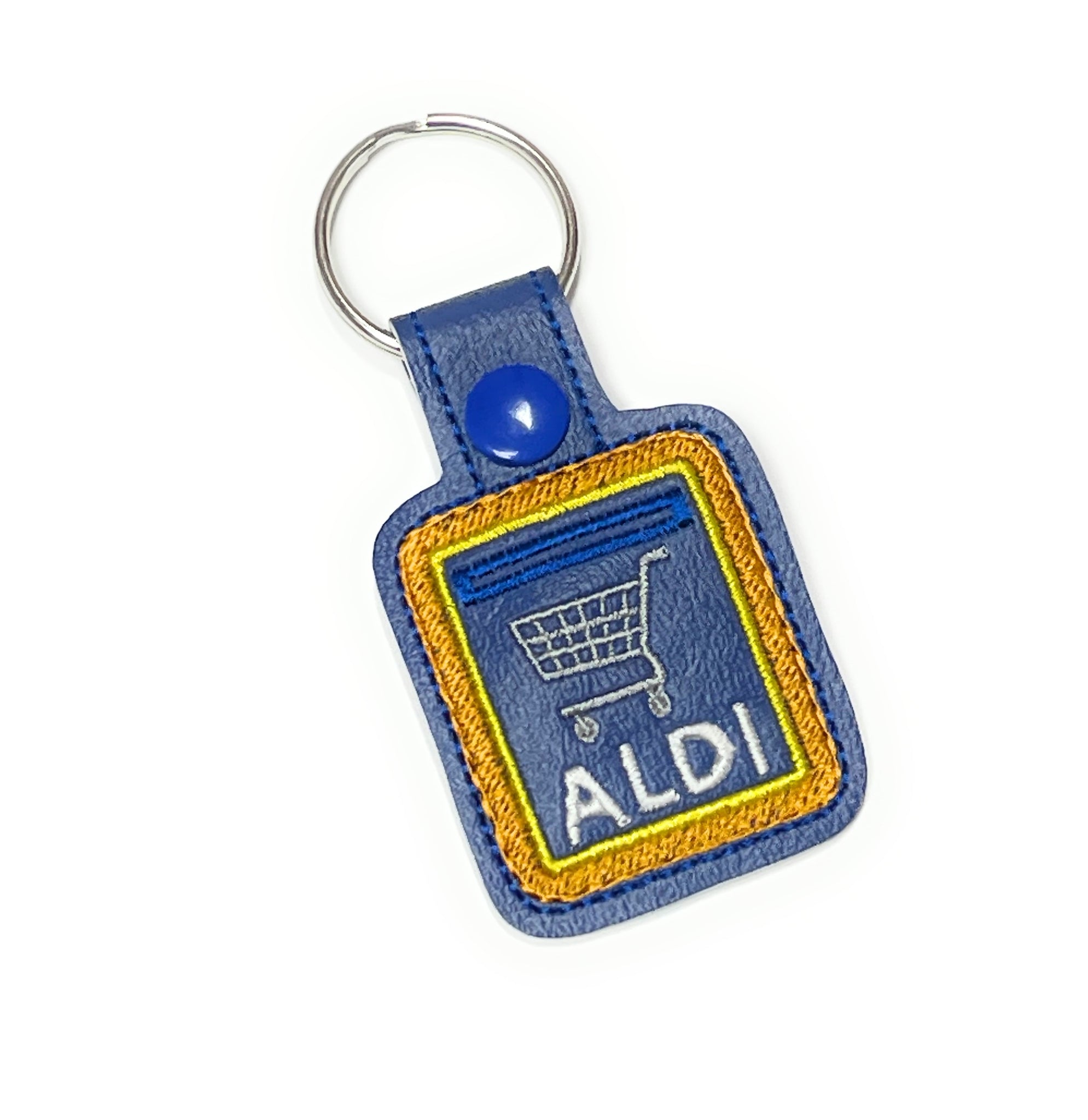 Aldi Quarter Holder Keychain, Shopping Cart Design – Bella Knots Boutique