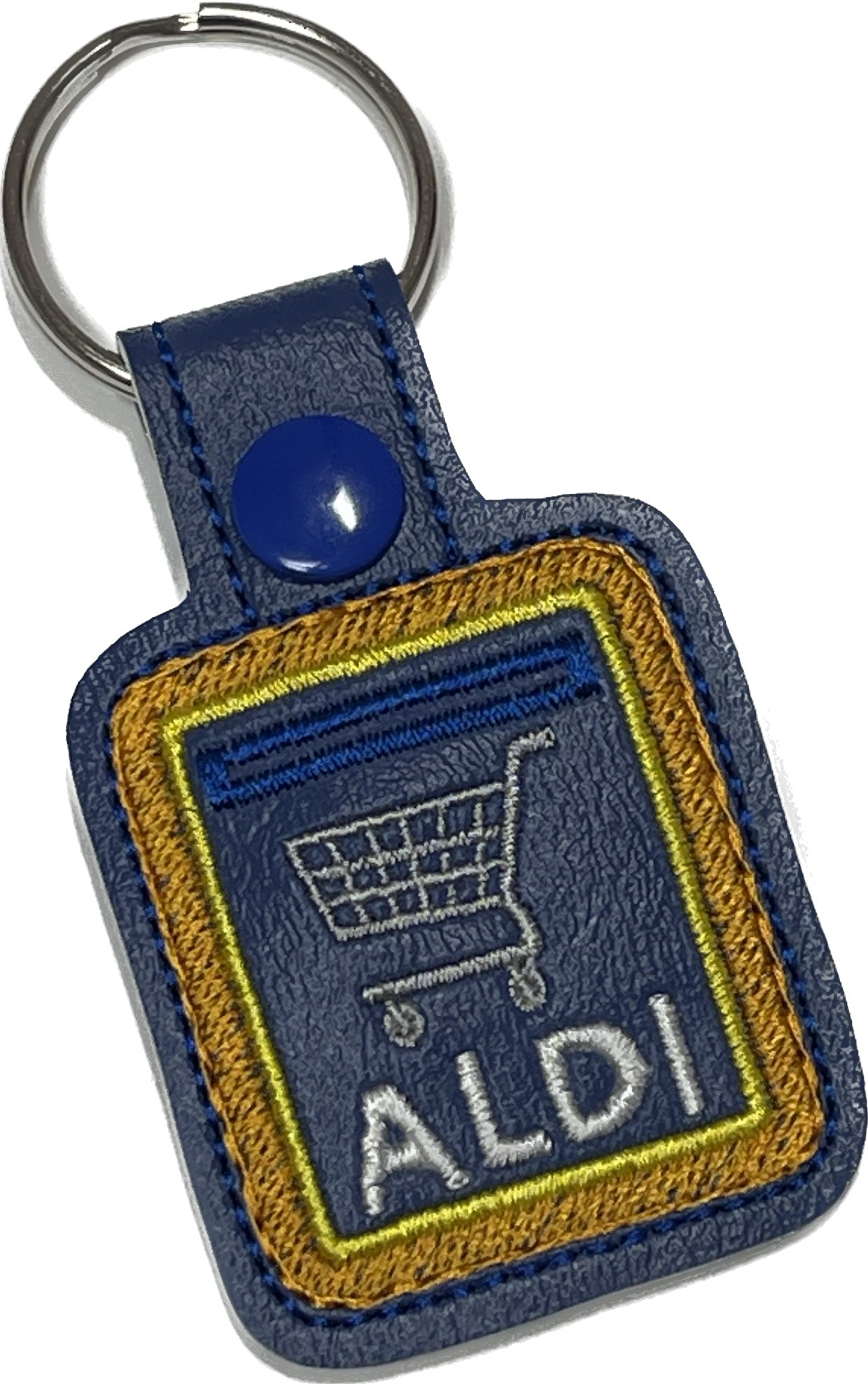 Aldi Quarter Holder Keychain, Shopping Cart Design – Bella Knots Boutique